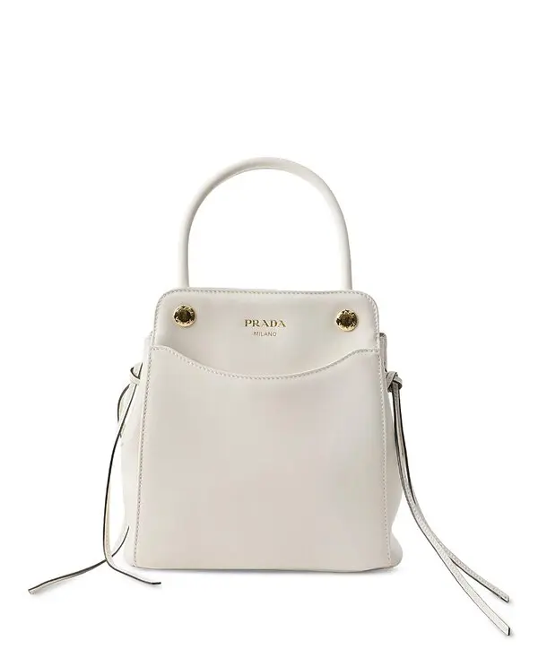 Prada Mini Leather Handbag - White