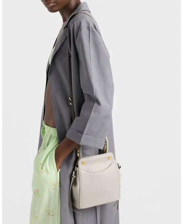 Prada Mini Leather Handbag - White
