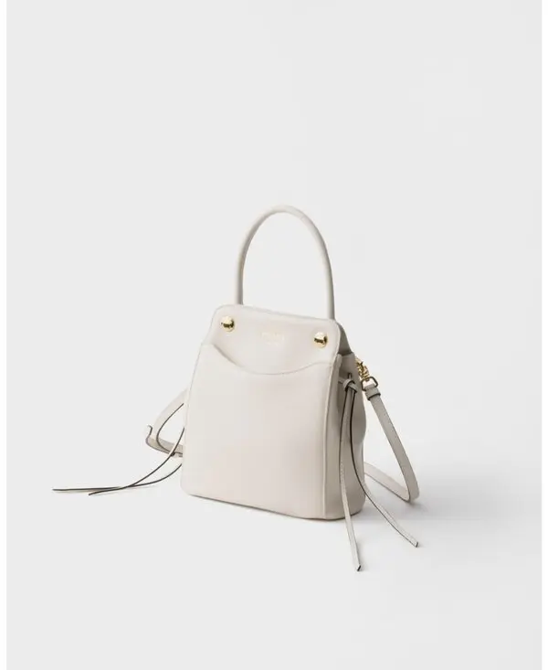Prada Mini Leather Handbag - White