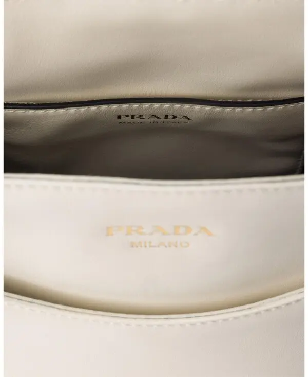 Prada Mini Leather Handbag - White