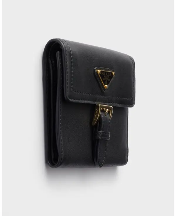 Prada Small Nappa Leather Wallet - Black