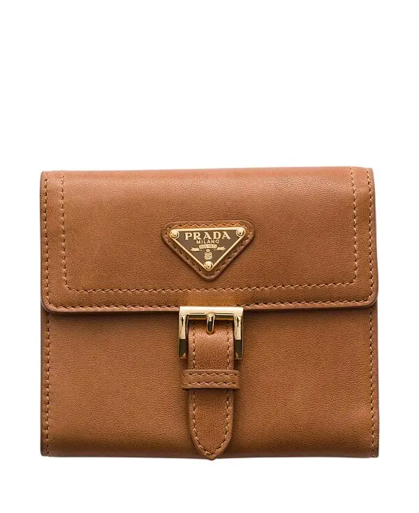Prada Small Nappa Leather Wallet - Brown