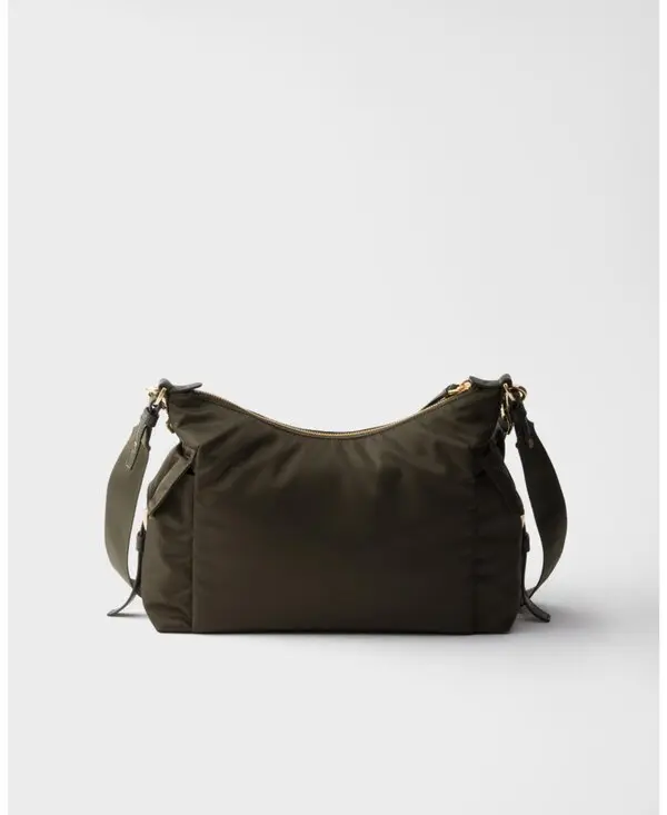 Prada Explore Large Re-nylon And Leather Bag - Green
