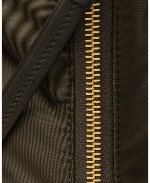 Prada Explore Large Re-nylon And Leather Bag - Green