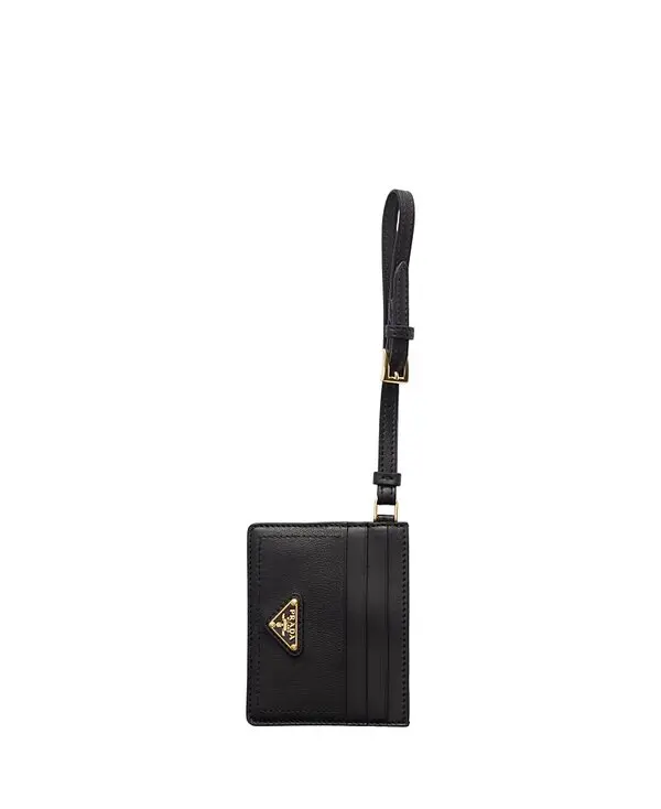 Prada Nappa Leather Card Holder - Black