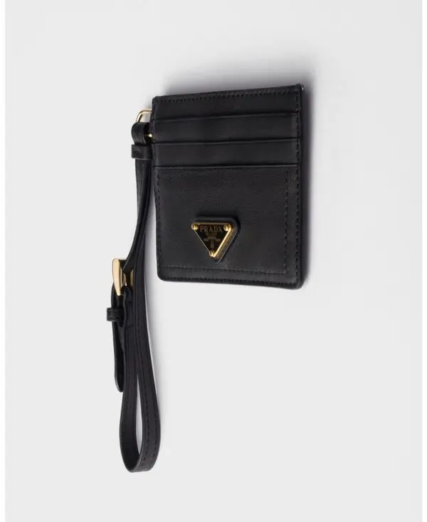 Prada Nappa Leather Card Holder - Black