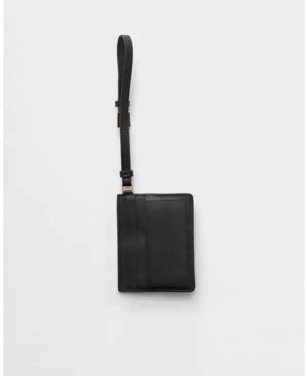 Prada Nappa Leather Card Holder - Black