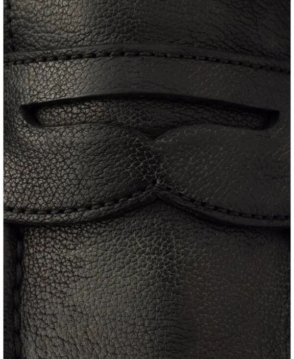 Prada Leather Loafers - Black