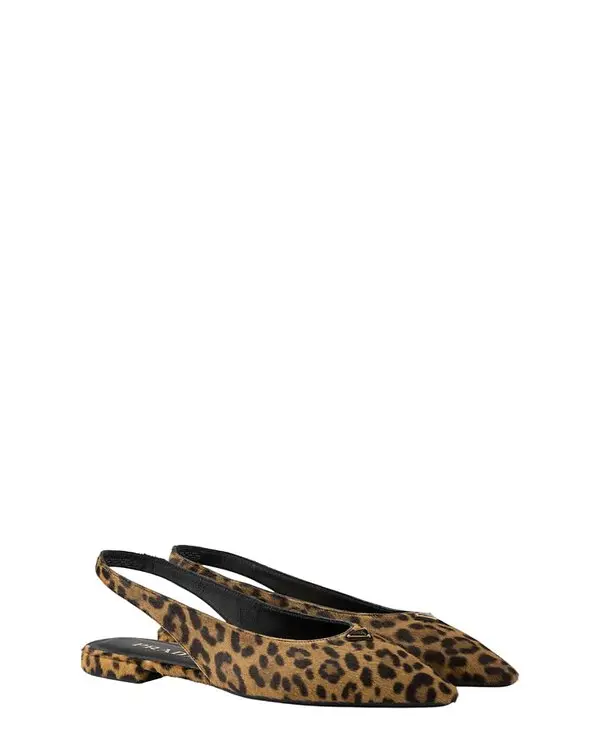 Prada Printed Leather Ballerinas