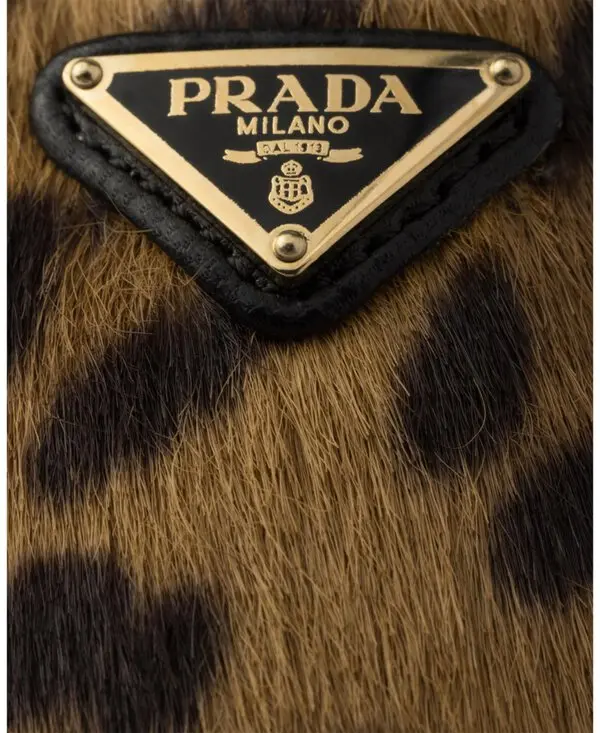 Prada Printed Leather Ballerinas