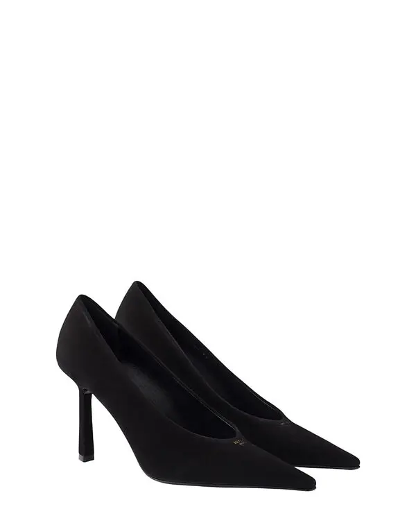 Prada Suede Pointy Toe Pumps