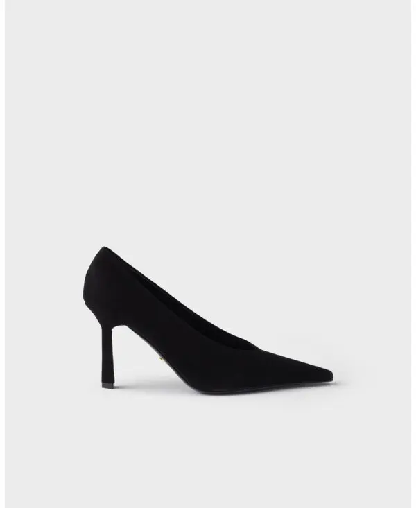 Prada Suede Pointy Toe Pumps
