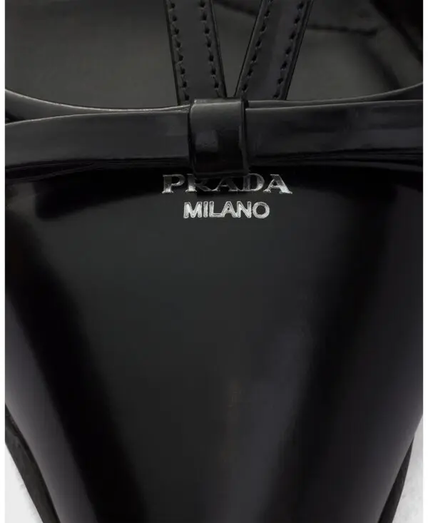 Prada Brushed Leather Slingback Pumps