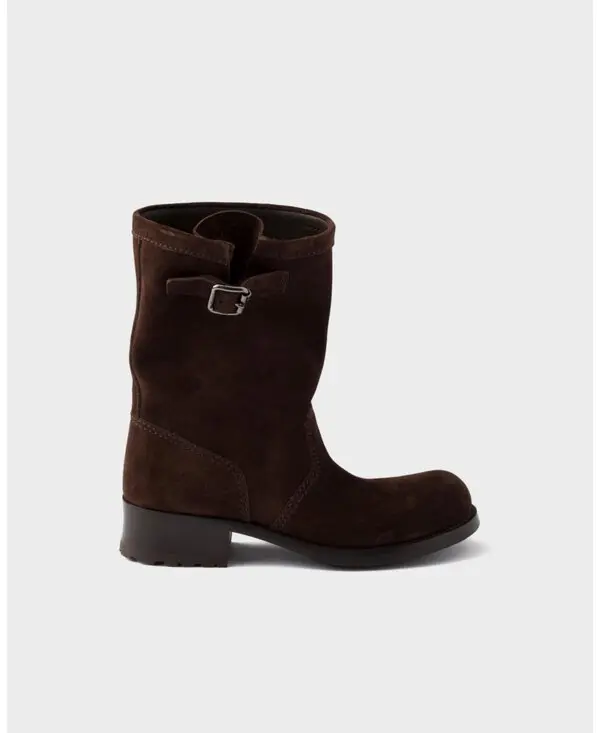 Prada Suede Mid-calf Boots