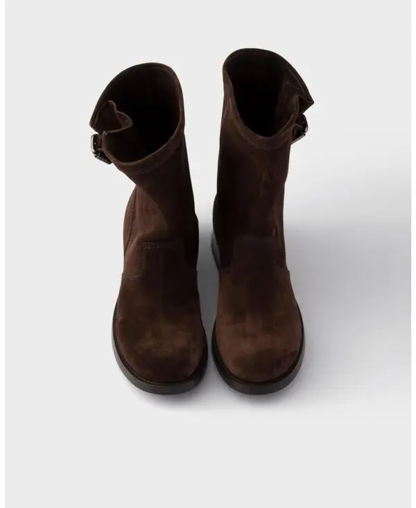 Prada Suede Mid-calf Boots