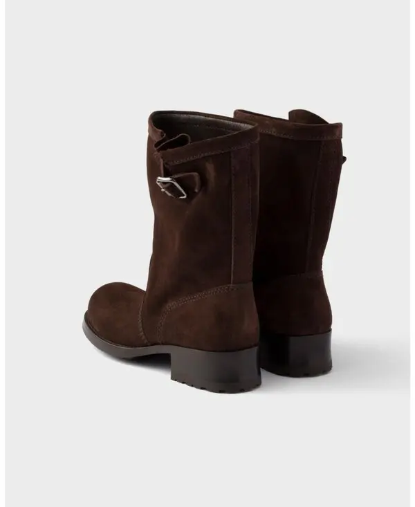 Prada Suede Mid-calf Boots