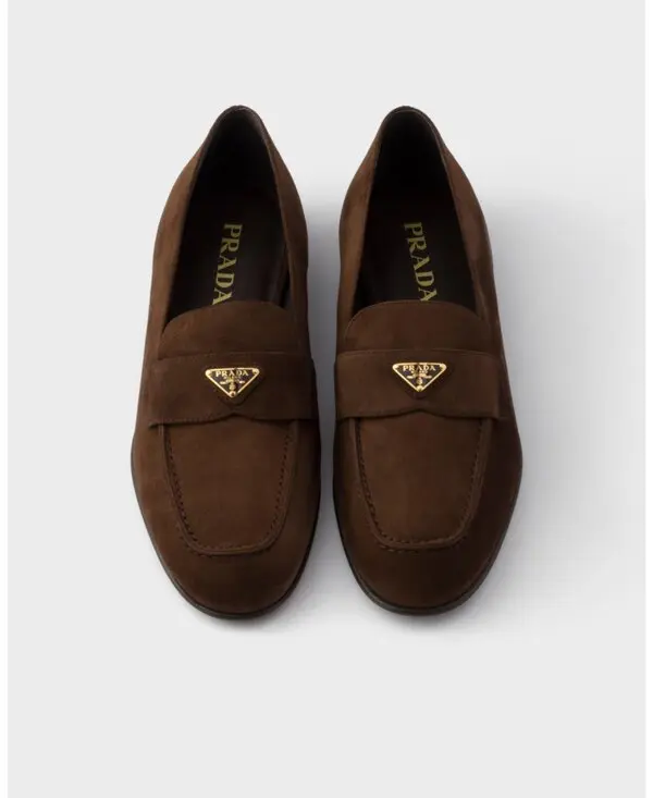 Prada Suede Loafers - Cocoa Brown