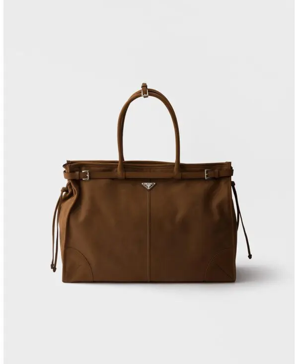 Prada Bonnie Nubuck Leather Tote Bag