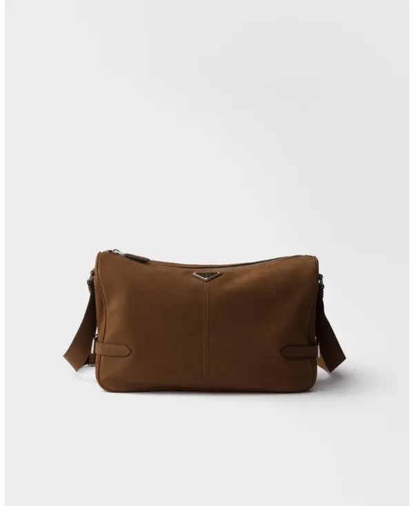 Prada Nubuck Leather Shoulder Bag