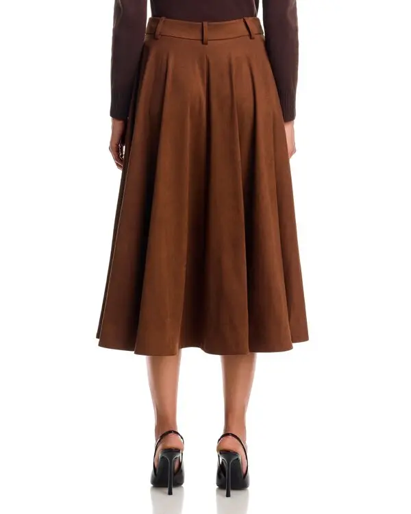 French Connection Sonja Faux Suede Flared Skirt