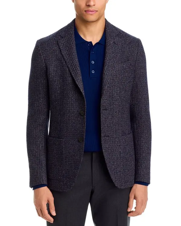 Etro Regular Fit Textured Solid Jacket