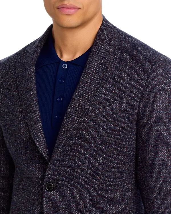 Etro Regular Fit Textured Solid Jacket