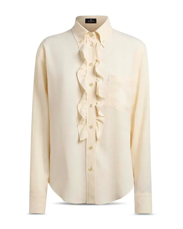Etro Printed Silk Shirt - Marshmellow