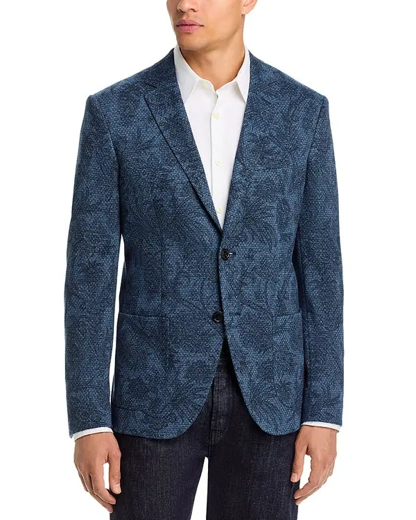 Etro Regular Fit Printed Paisley Cotton Blend Jacket