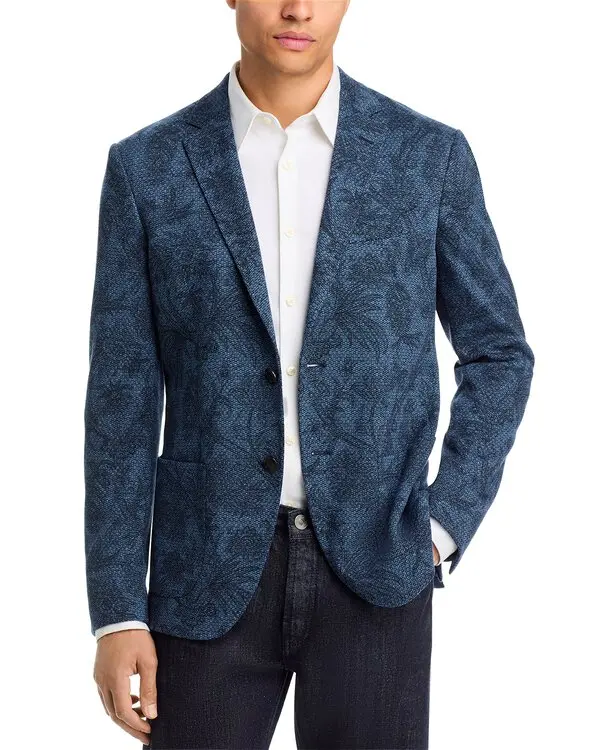 Etro Regular Fit Printed Paisley Cotton Blend Jacket