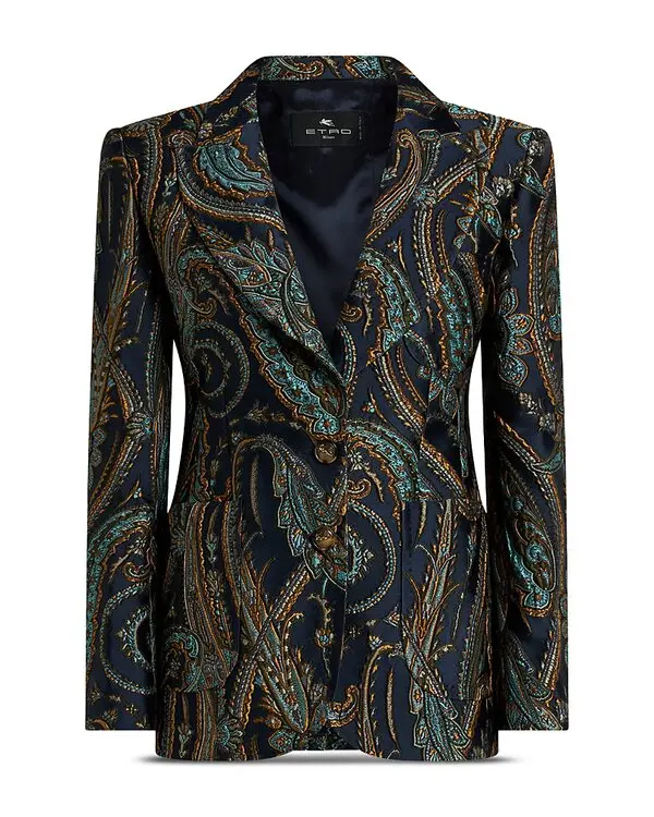 Etro Fitted Brocade Blazer