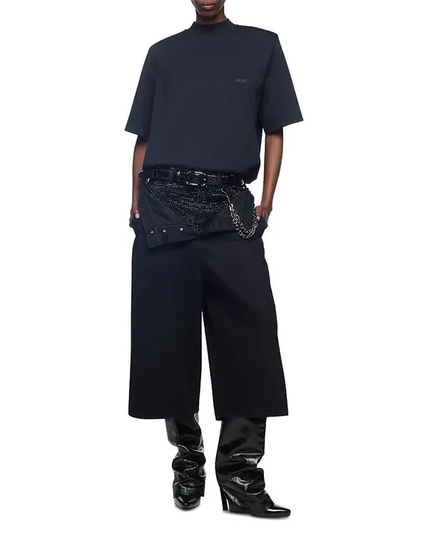 Attico Layered Waist Cropped Pants
