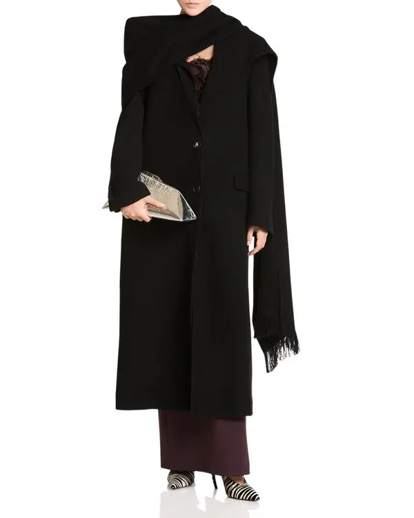 Attico Wool & Cashmere Long Coat
