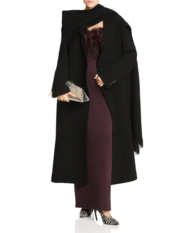 Attico Wool & Cashmere Long Coat