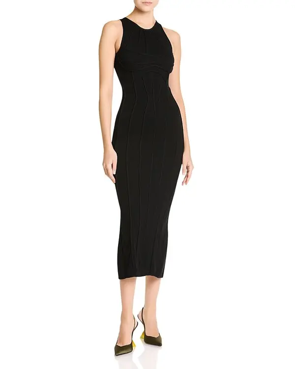Attico Seamed Midi Dress