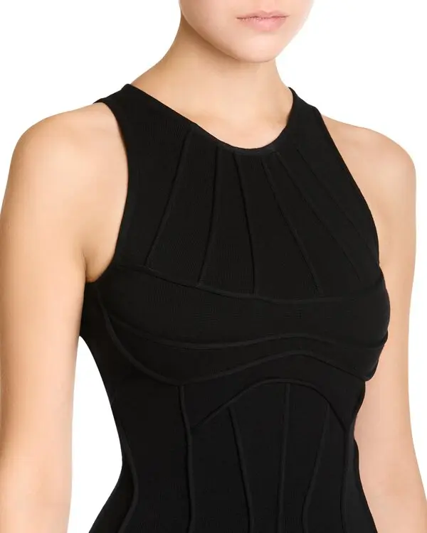 Attico Seamed Midi Dress