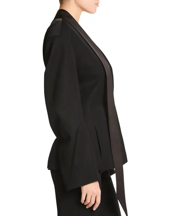 Attico Wool & Satin Tuxedo Jacket