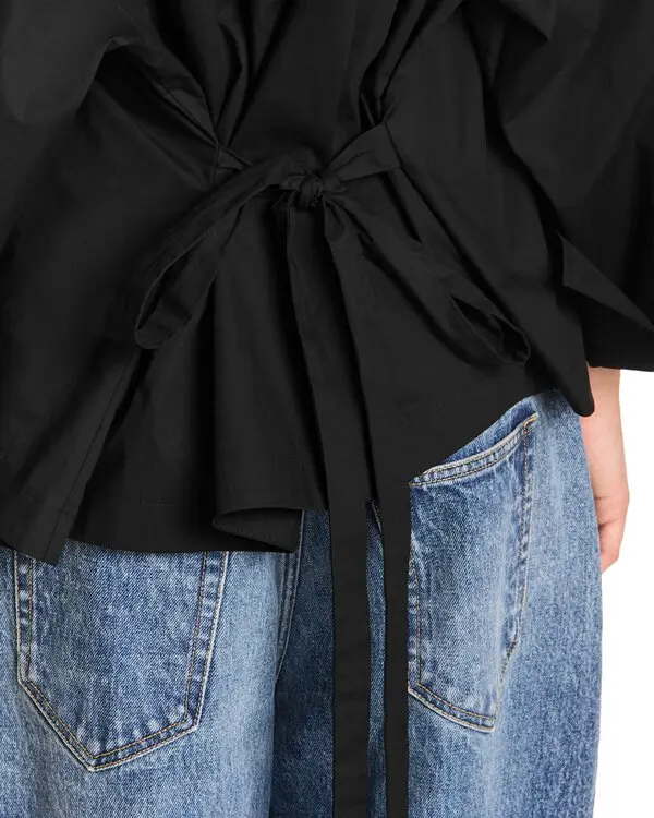 Attico Layered Look Button Front Shirt