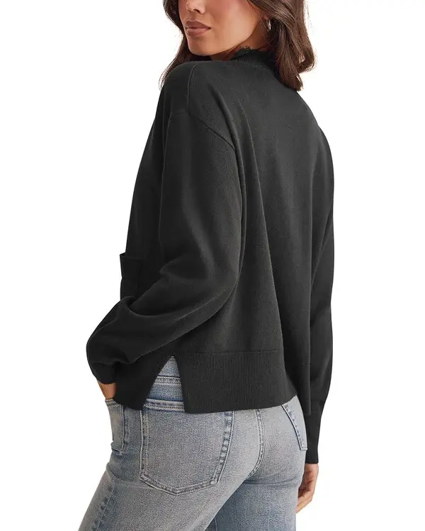 Splendid Georgie Lace Trim Cardigan