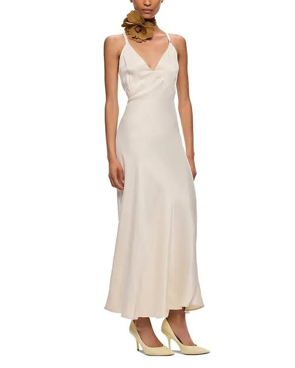 Pinko Acquato Twill Maxi Dress