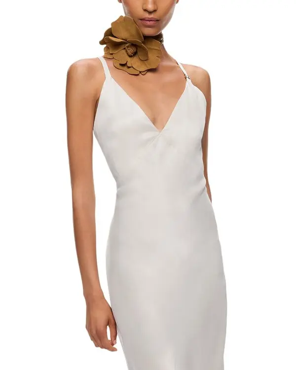 Pinko Acquato Twill Maxi Dress