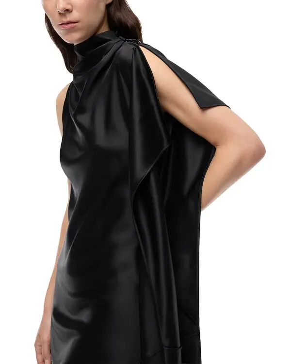 Pinko De Tomaso Asymmetrical Satin Dress