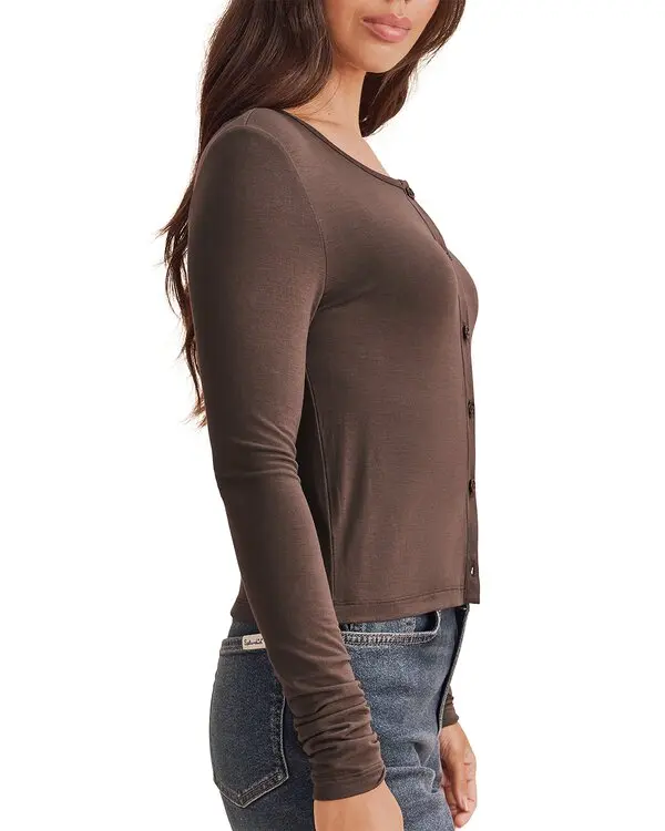 Splendid Long Sleeve Button Front Cardigan