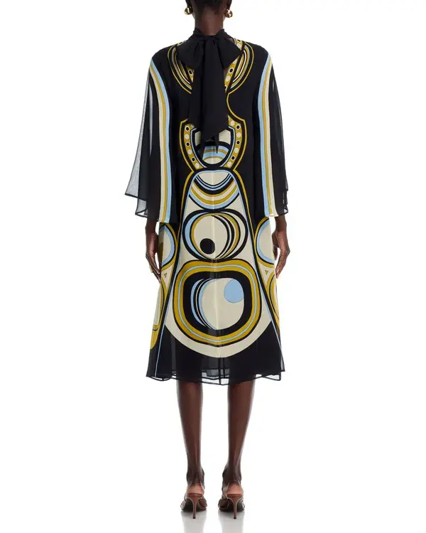 La DoubleJ Magnifico Silk Midi Dress