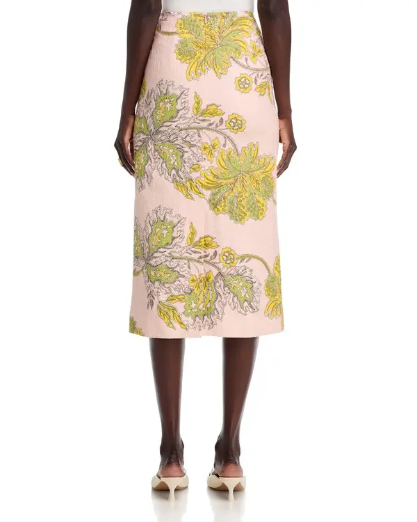 La DoubleJ Pencil Placee Floral Skirt