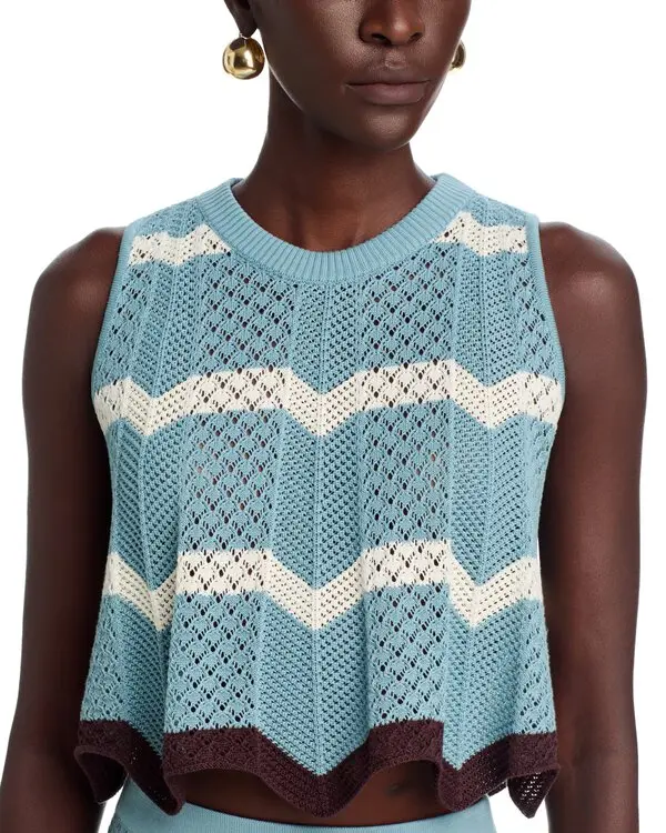 La DoubleJ Chevron Knit Top