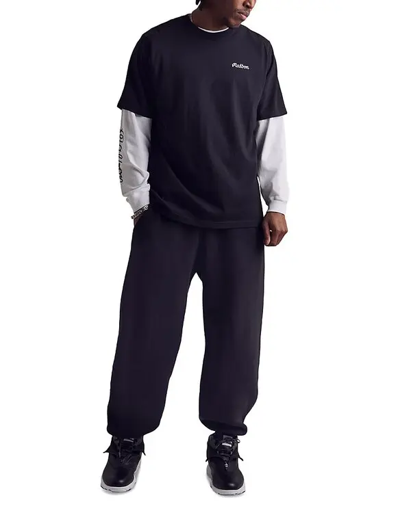 MALBON Relaxed Fit Cotton Drawstring Sweatpants