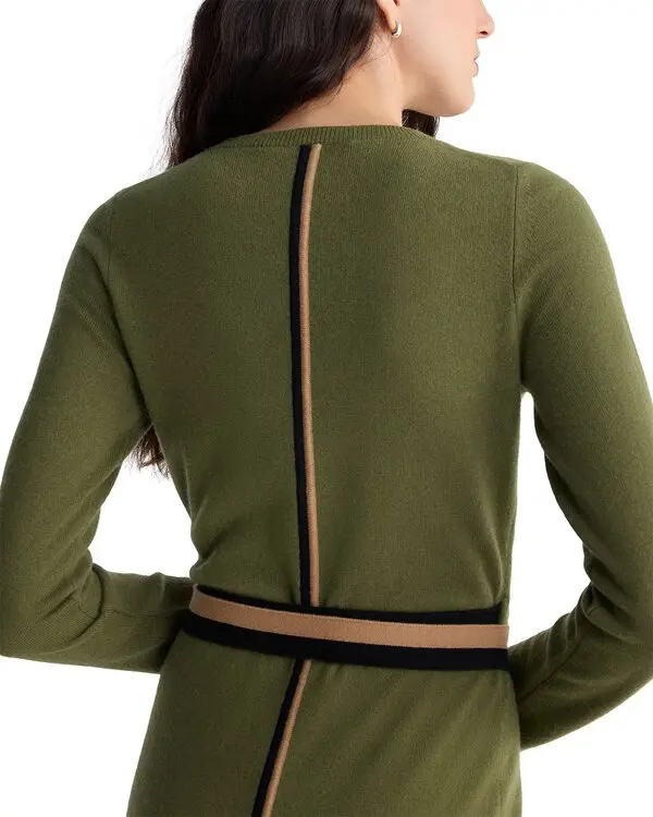 Diane Von Furstenberg Bellina Wool Cashmere Wrap Sweater Dress