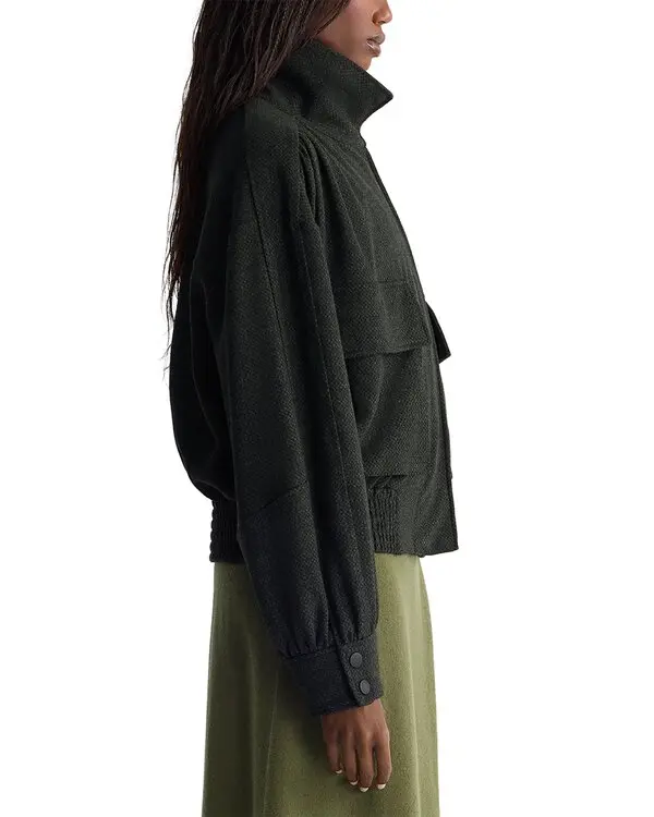 Diane Von Furstenberg Shay Stand Collar Jacket