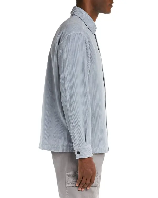 Stone Island Boxy Outline Pocket Cotton Corduroy Overshirt