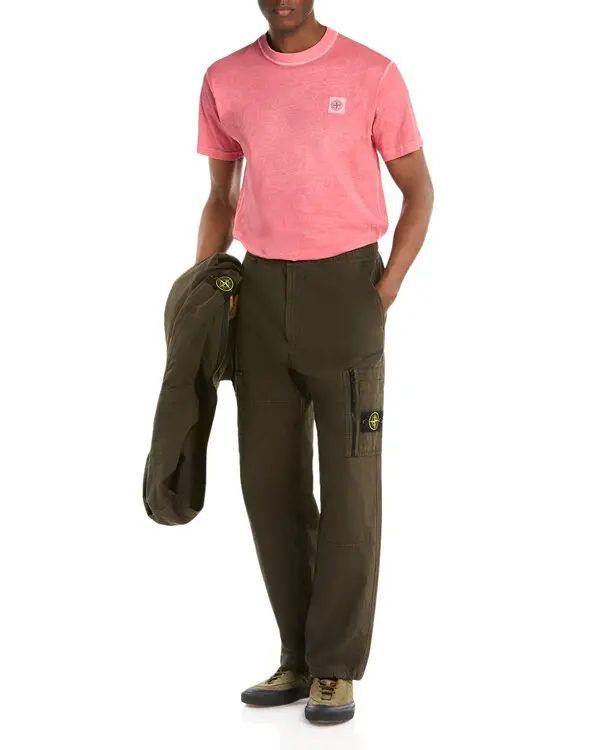 Stone Island Pantalone Loose Fit Cotton Pants
